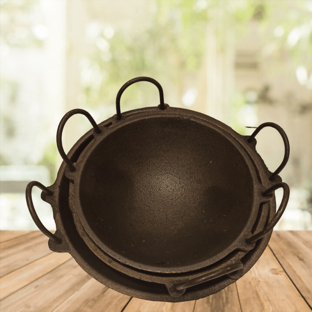 Traditional Cast Iron Kadaai Cookware - Pre Seasoned - Ithiha